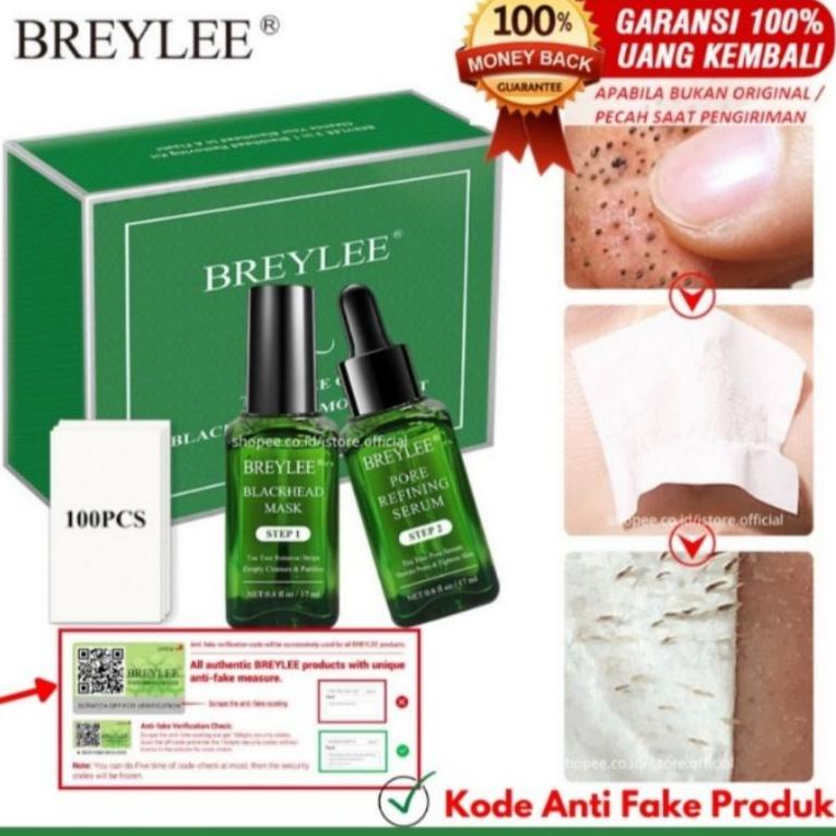 Jual (V5B5) BREYLEE BLACKHEAD MASK 100LEMBAR //Super@sekali | Shopee ...
