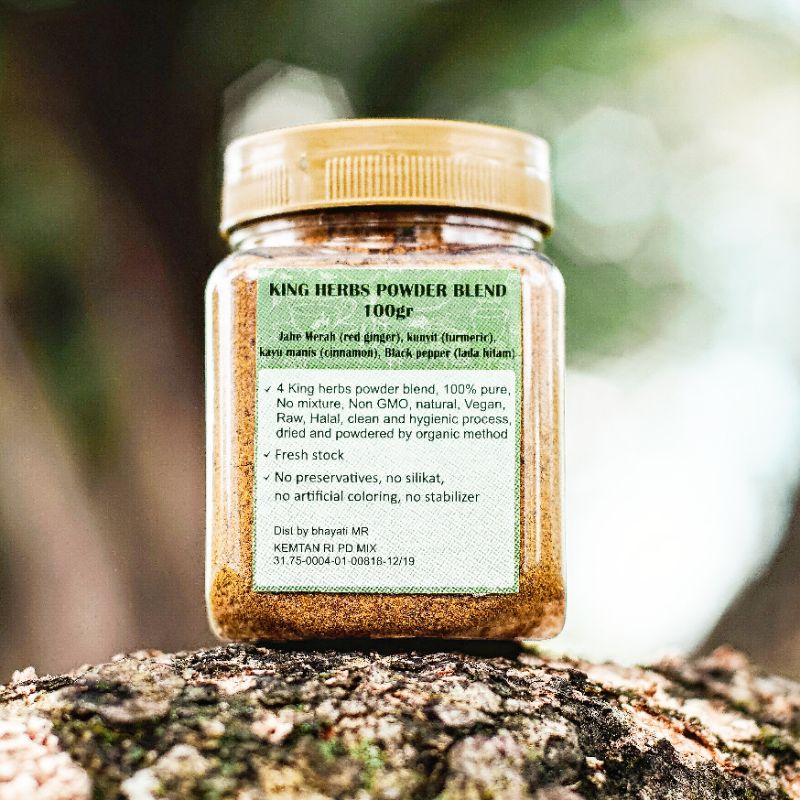 Jual KING HERBS POWDER BLEND 100gr (pure natural) | Shopee Indonesia