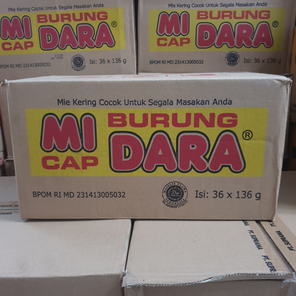 Jual [Dus] Mie Telor Mie Kering Cap Burung Dara Mie INSTAN - MBD ...