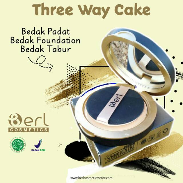 Jual Bedak Berl (Three Way Cake) | Shopee Indonesia