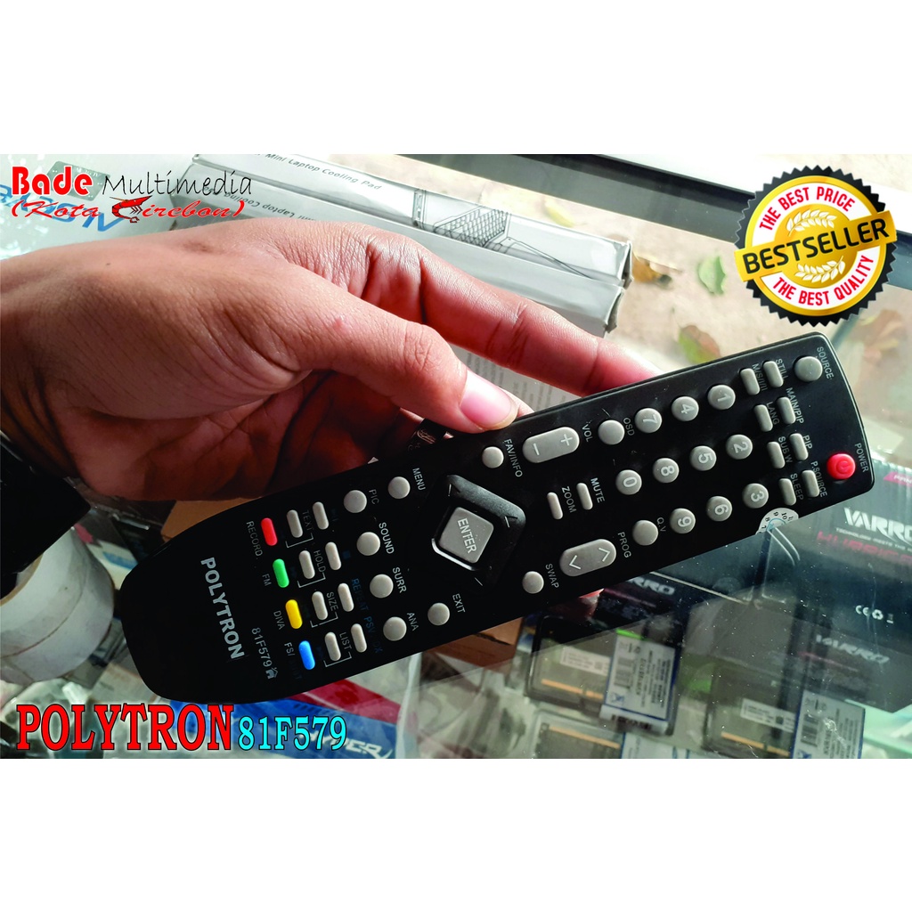 Jual Remot Remote TV LCD LED POLYTRON 81F579 Bergaransi | Shopee Indonesia
