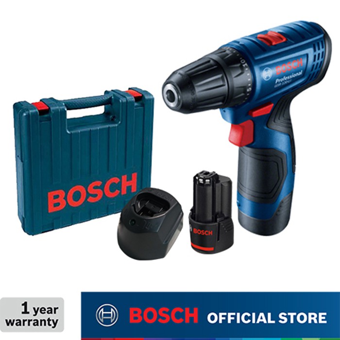 Jual Bosch Cordless Drill Screwdriver / Bor Obeng Baterai 12Volt GSR ...