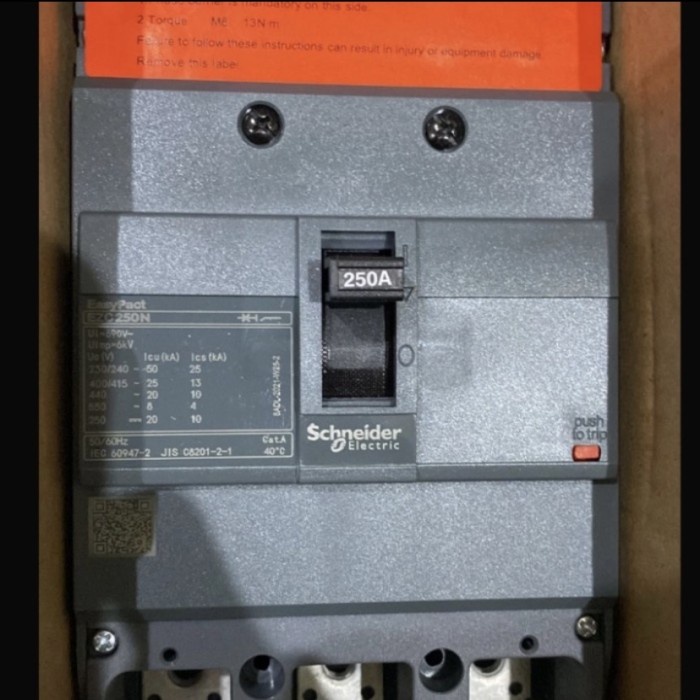 Jual Produk Terbaru Mccb Ezc250N 3P 250A/225A/200A/160A/125A Schneider | Shopee Indonesia