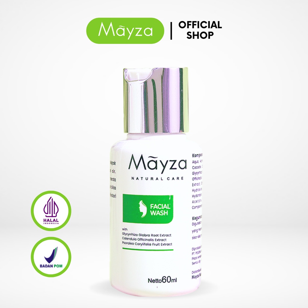 Jual Mayza facial wash sabun cuci wajah glowing niacinamide hilangkan flek hitam bekas jerawat ...