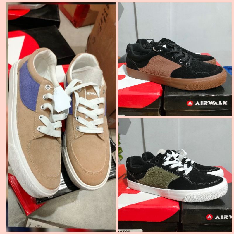 Jual Sepatu Airwalk NEAL Beige Blue Original | Shopee Indonesia