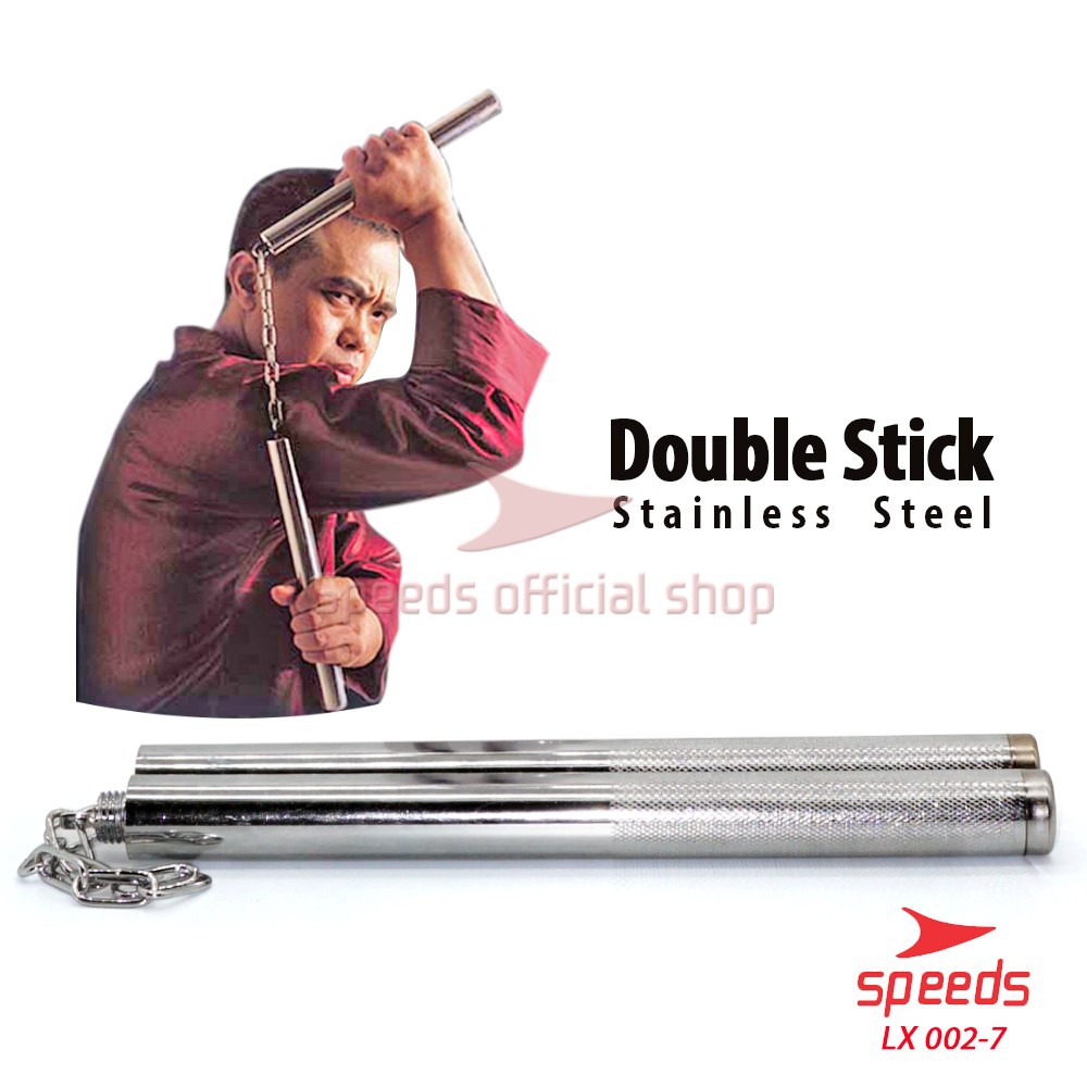 Jual SPEEDS Nunchaku Nunchuck Ruyung Besi Double Stick Tongkat Bela ...