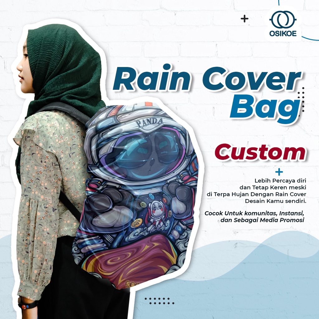 Jual Rain Cover Bag / Custom / Jas Hujan Tas / Rain cover 35 - 40 liter ...