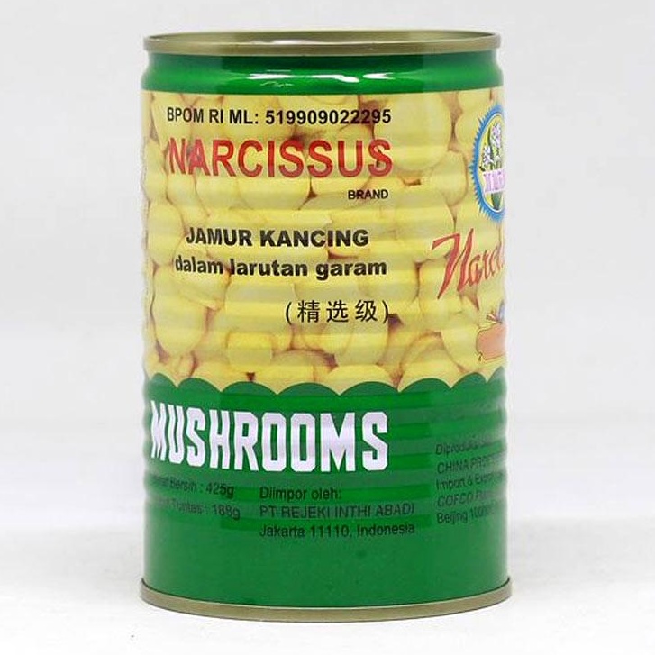 Jual Narcissus Jamur Kancing Kaleng 425gr Mushrooms Champignons dalam ...