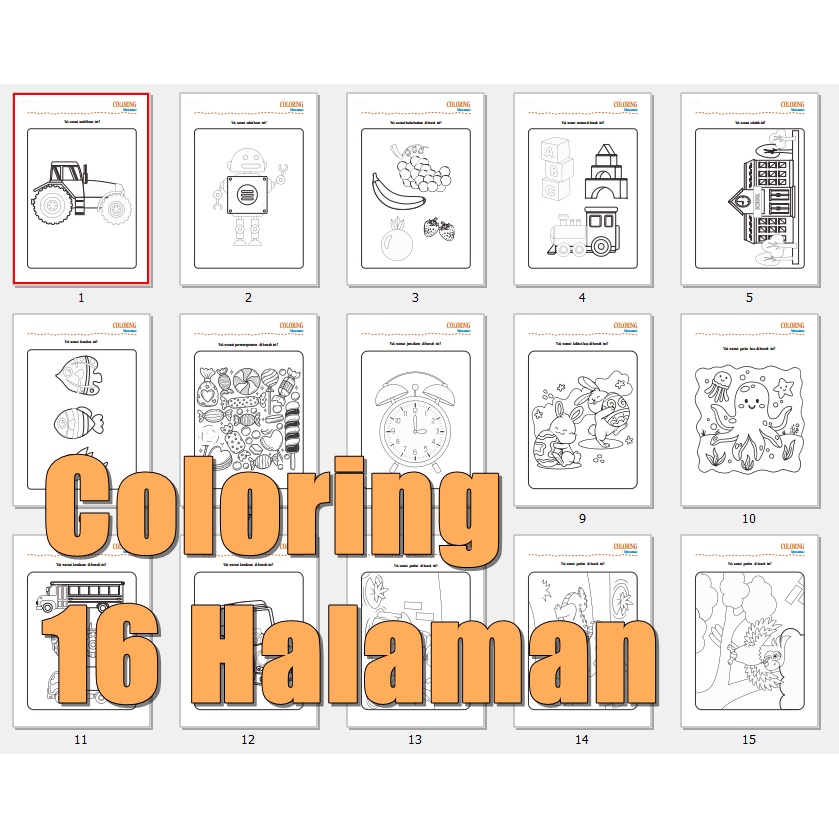 Jual DIGITAL WORKSHEET - LEMBAR AKTIVITAS ANAK TK-PAUD - COLORING MAZE ...