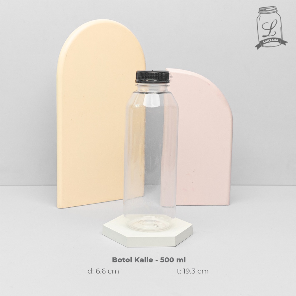 Jual Botol Kalle - 500 ml tebal premium / botol plastik kopi literan ...