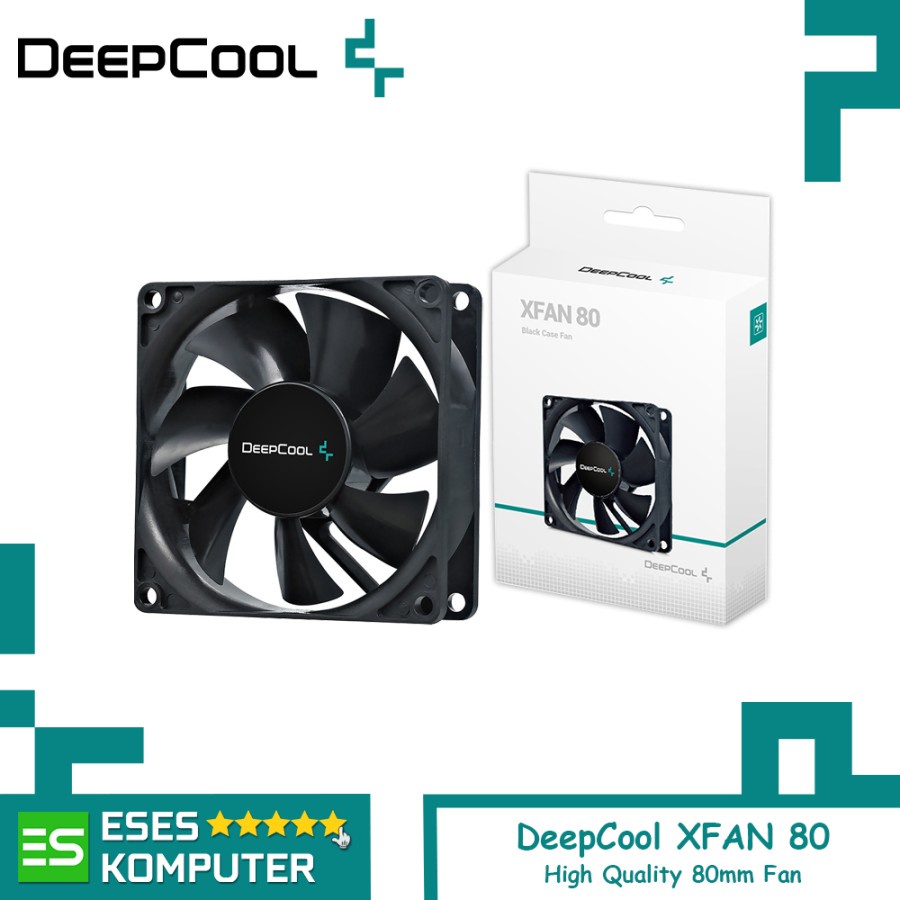 Jual Fan DeepCool XFAN 80 BLACK | 80mm 8cm Quiet 4-Pin Molex | Shopee ...
