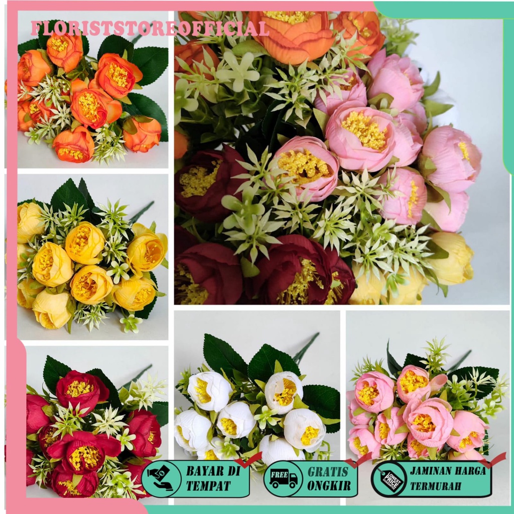 Jual COD BUNGA MAWAR BUNGA TANGKAI PLASTIK BUNGA ARTIFISIAL BUNGA ...