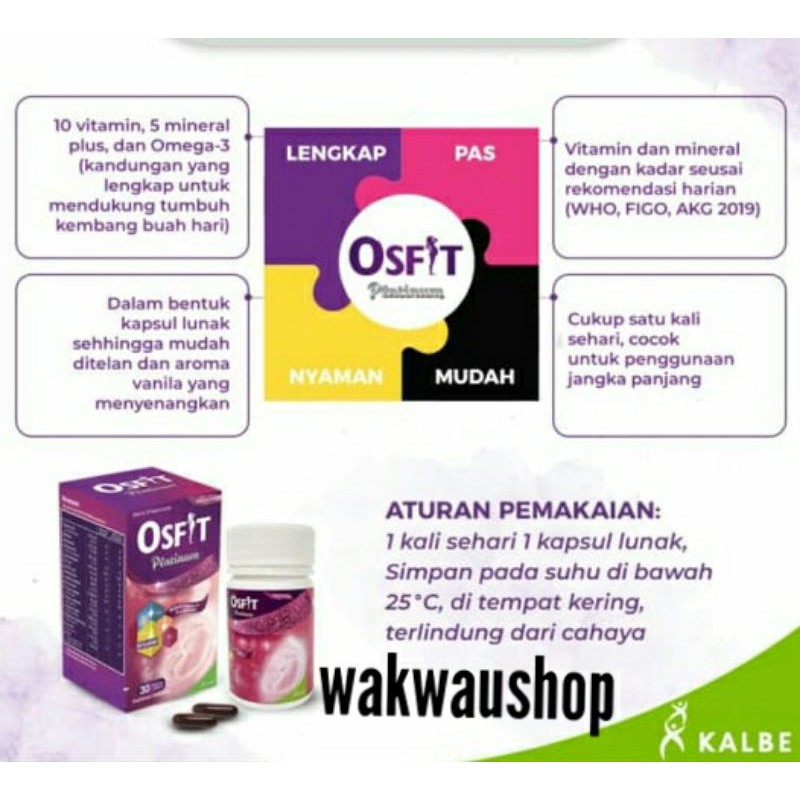 Jual OSFIT PLATINUM (30 soft capsul) | Shopee Indonesia