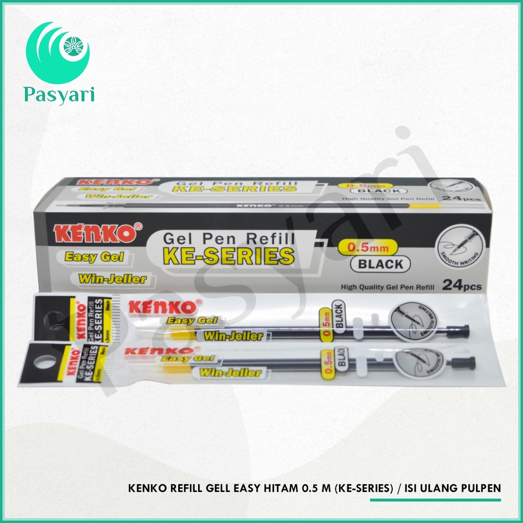 Jual Kenko Refill Gell Easy Hitam 0.5 m (Ke-Series) / Isi Ulang Pulpen ...