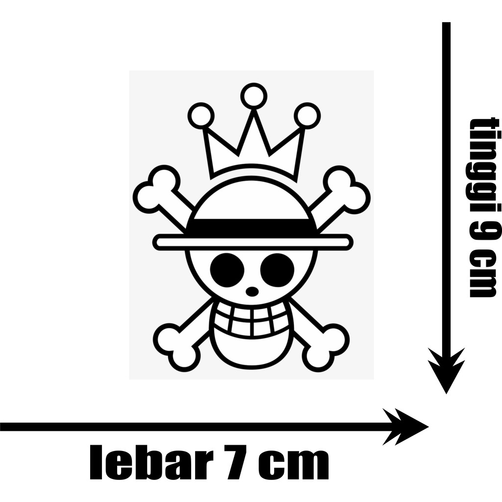 Jual stiker king one piece custom cutting stiker anime murah | Shopee ...