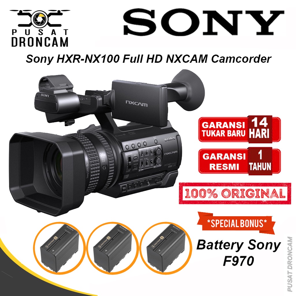 Jual Sony HXR-NX100 Full HD NXCAM Camcorder - Handycam NX 100 | Shopee Indonesia
