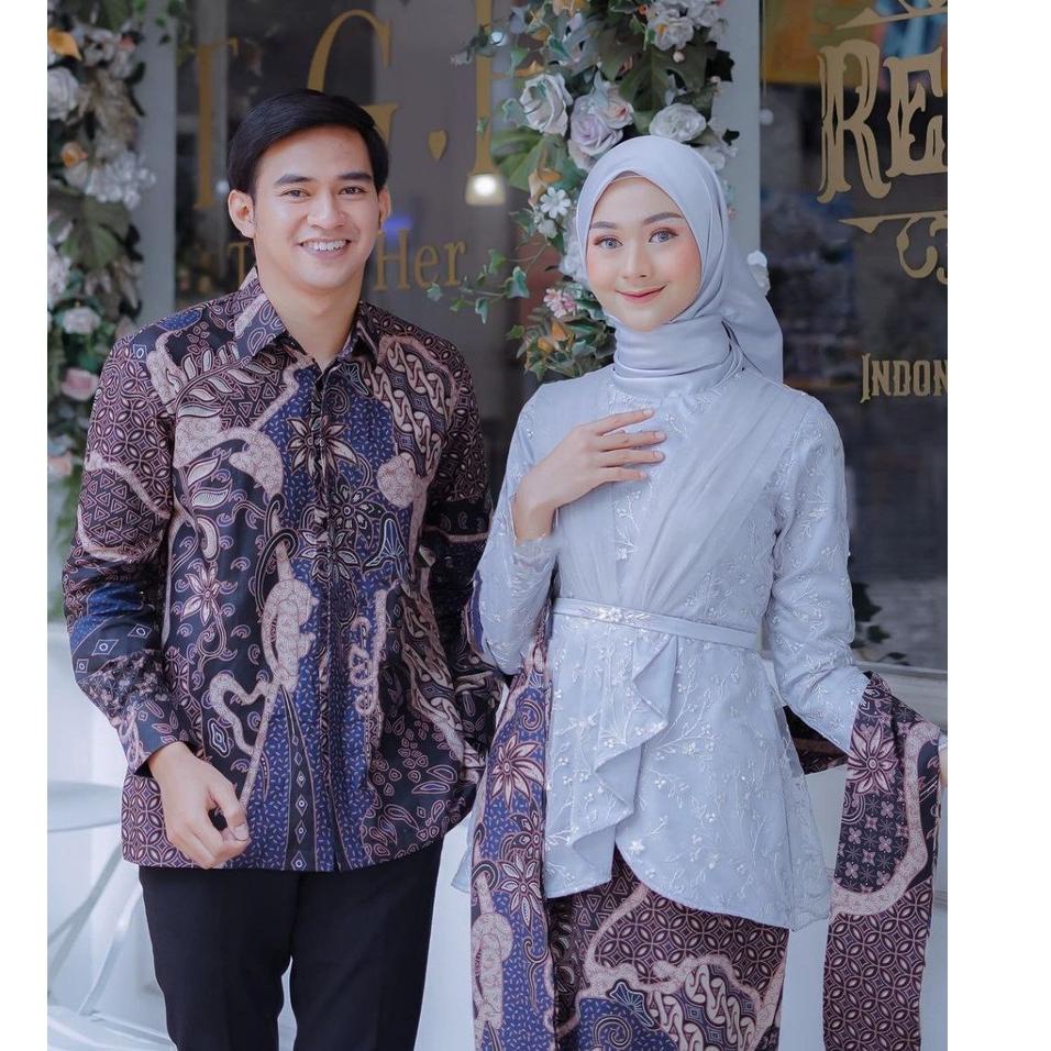 Jual Rekomendasi Set Kebaya Couple Kebaya Aveena Warna Grey Kebaya ...