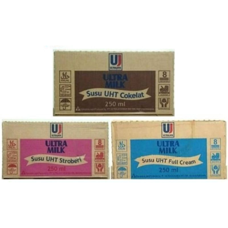 Jual (250mlx24 pak) Ultra Milk 1 doz | Shopee Indonesia