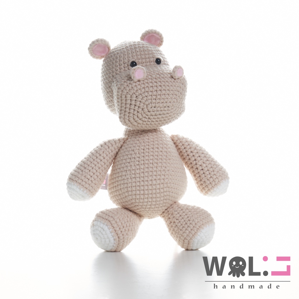 Jual Amigurumi Boneka Rajut - Hama (Hippo - Kuda Nil) | Shopee Indonesia