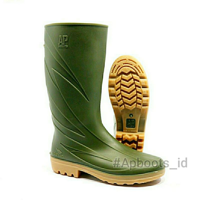 Jual AP BOOTS 2017 HIJAU TUA 100% ORI - Sepatu boot tinggi work and ...