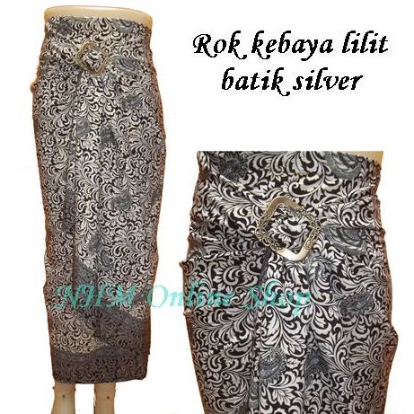 Jual Rok Lilit Batik Silver, Bawahan Kebaya | Shopee Indonesia
