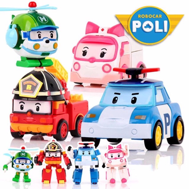 Jual Robocar Poli Transforming Robot Roy and Helly Robocar Roy Robocar ...