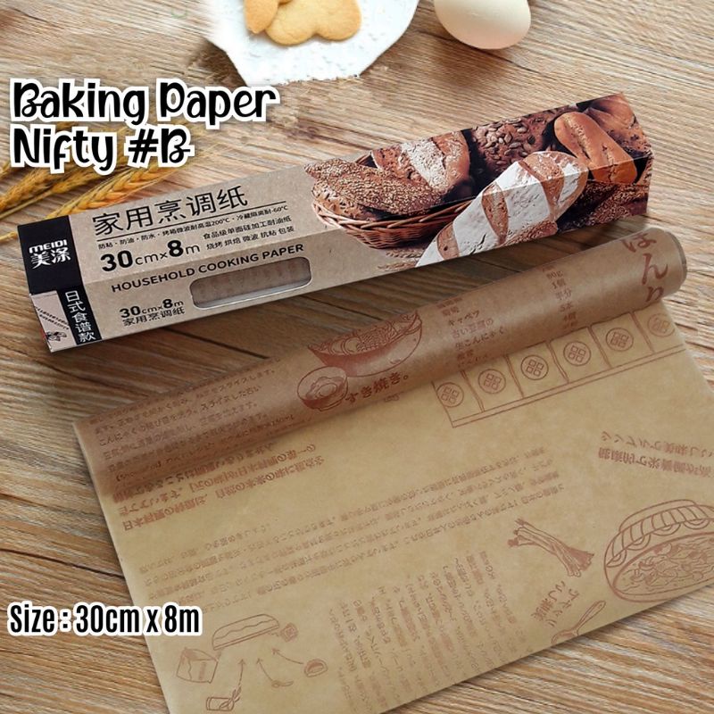 Jual baking paper nifty B / kertas roti / kertas adonan | Shopee Indonesia