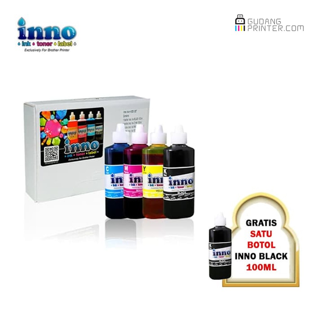 Jual Tinta Inno Brother 100ml Set (C,M,Y,K) | Shopee Indonesia