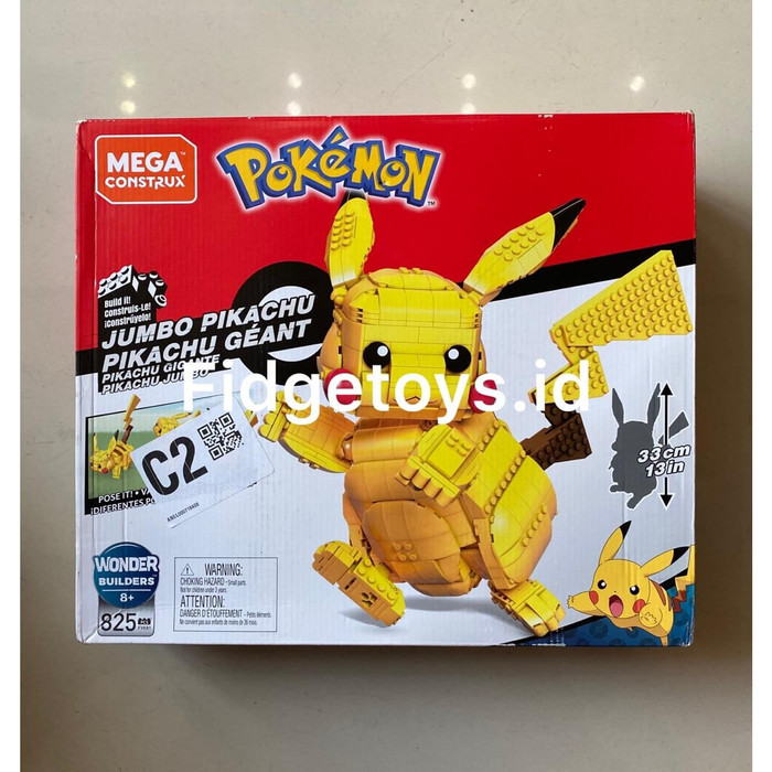 Jual Lego / Brick Mega Construx Pokemon Jumbo Pikachu | Shopee Indonesia