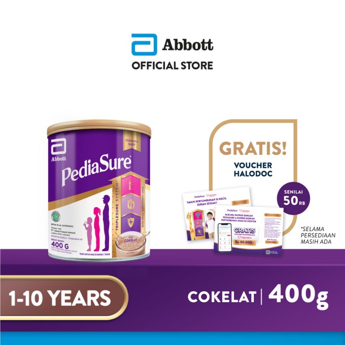 Jual Pediasure Coklat 400 g (1-10 tahun) Susu Formula Pertumbuhan Anak | Shopee Indonesia