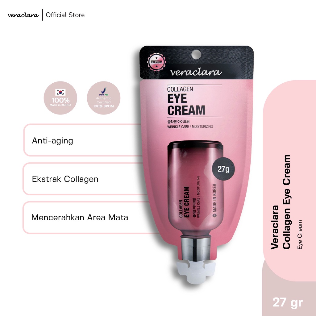 Jual Veraclara - Collagen Eye Cream 27gr [Official Store] | Shopee ...