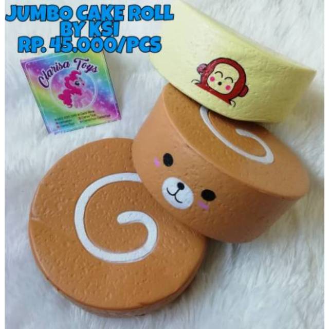 Jual SQUISHY JUMBO CAKE ROLL BY KSI ORIGINAL LICENSED LISENCED SEKUISI ...