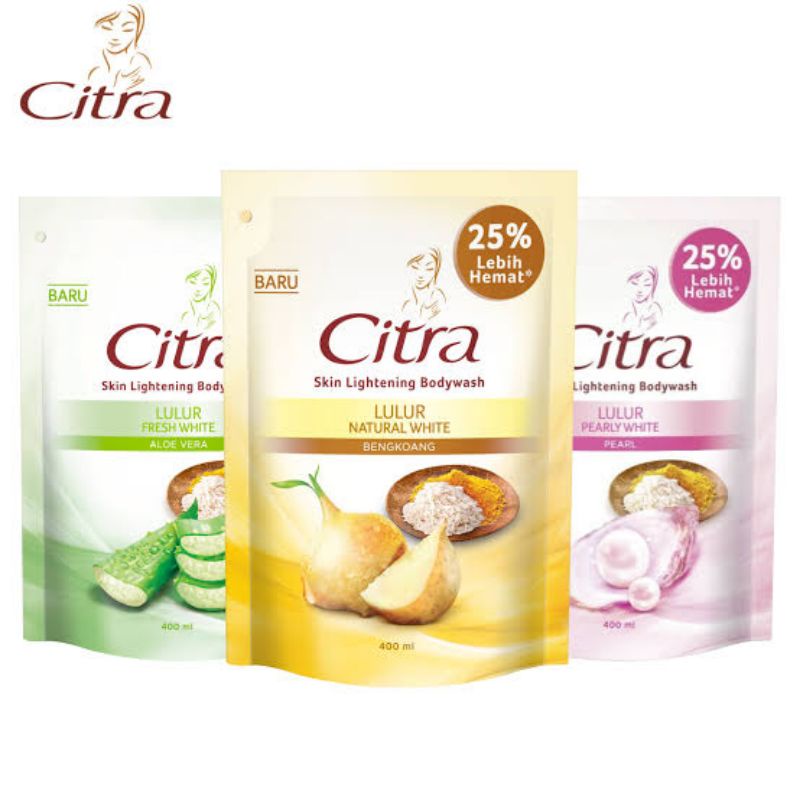 Jual Citra Brightening Body Wash Pouch 220ml | Shopee Indonesia