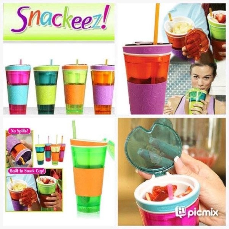 Jual Snackeez 2 in 1 Snack & Drink Cup / Gelas Pop Corn - 0162 | Shopee ...