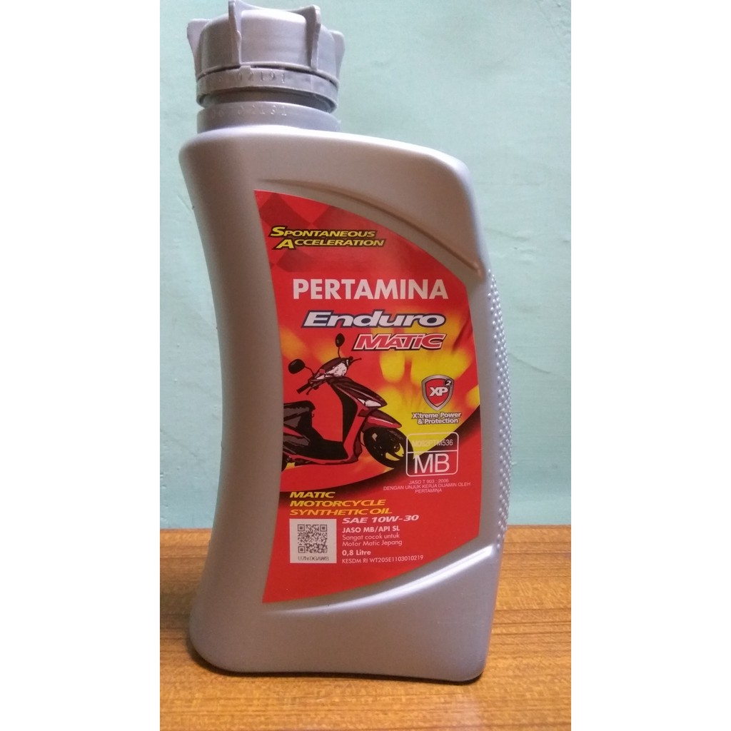 Jual Oli Pertamina Enduro Matic 10 - 30 800ML | Shopee Indonesia