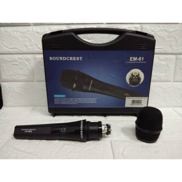 Jual Mic kondensor/microphone condenser soundcrest EM 61 | Shopee Indonesia