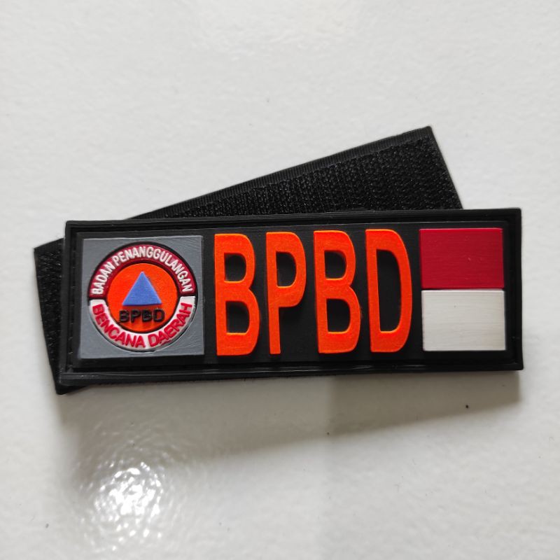 Jual PATCH RUBBER LOGO TULISAN BPBD PERSEGI PANJANG/TEMPELAN EMBLEM KARET VELCRO | Shopee Indonesia