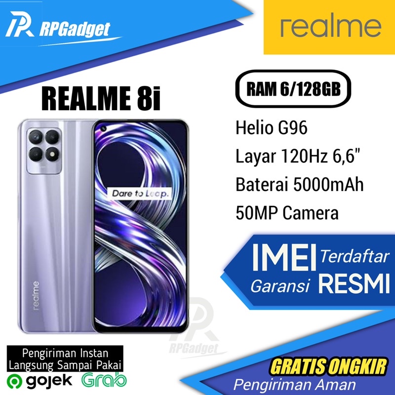 Jual Realme 8i 6/128GB New Garansi Resmi 1 Tahun | Shopee Indonesia