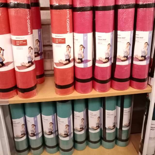 Jual MINISO YOGA MAT / MATRAS YOGA 0.6CM (PINK) | Shopee Indonesia