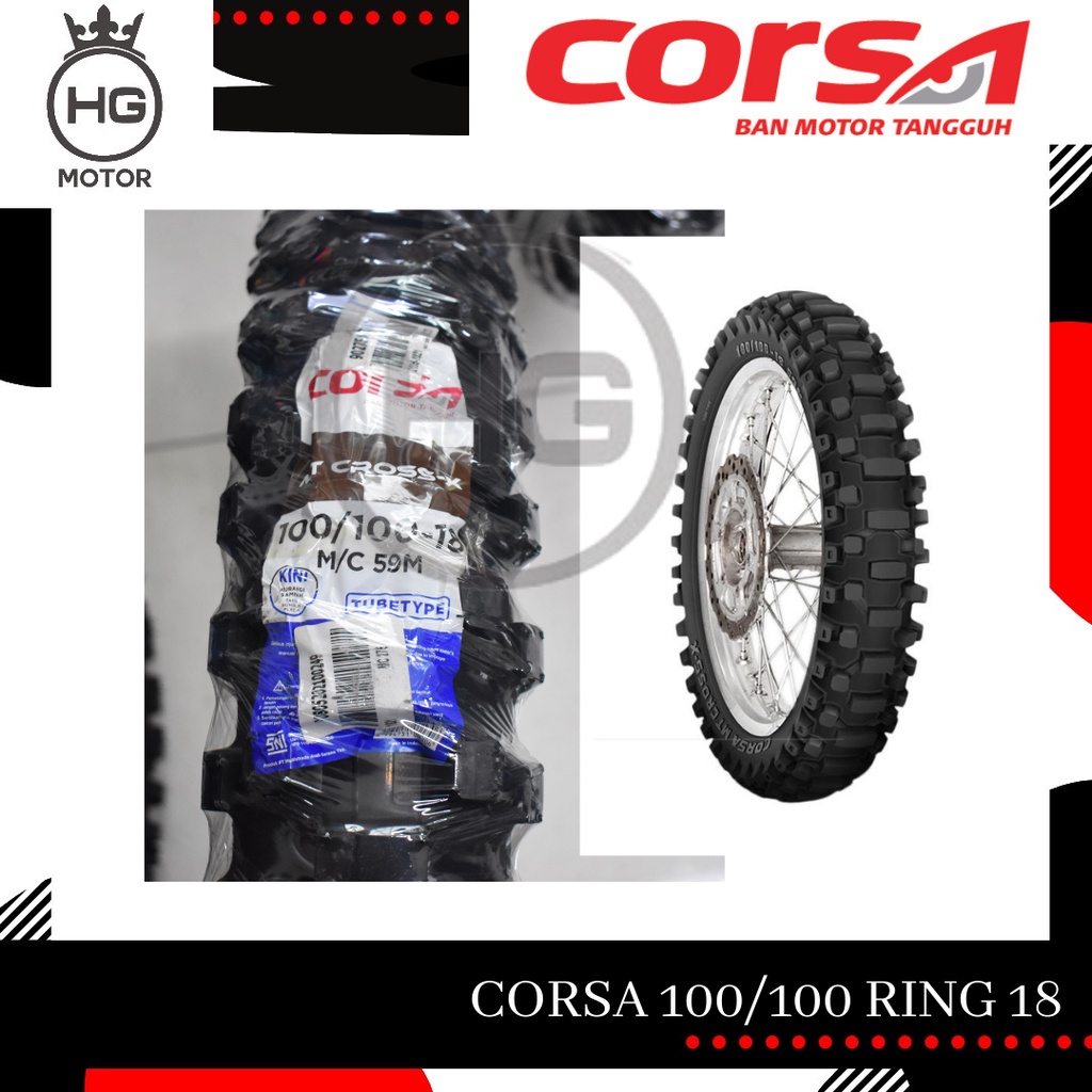 Jual Ban Trail Corsa MT Cross X 100/100-18 | Shopee Indonesia