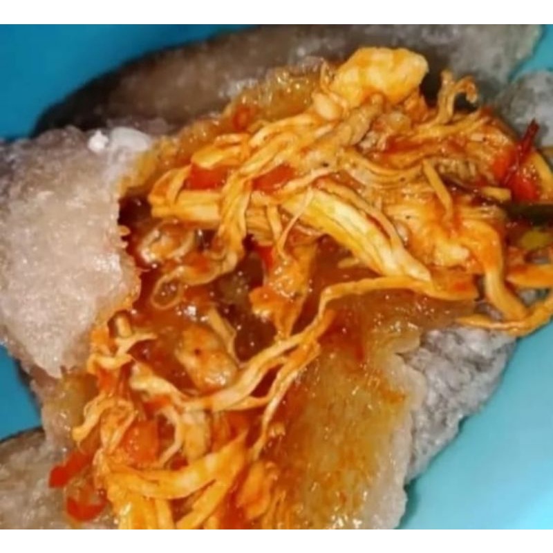 Jual cireng isi ayam suwir mercon bledos plus xtra bumbu rujak khas ...