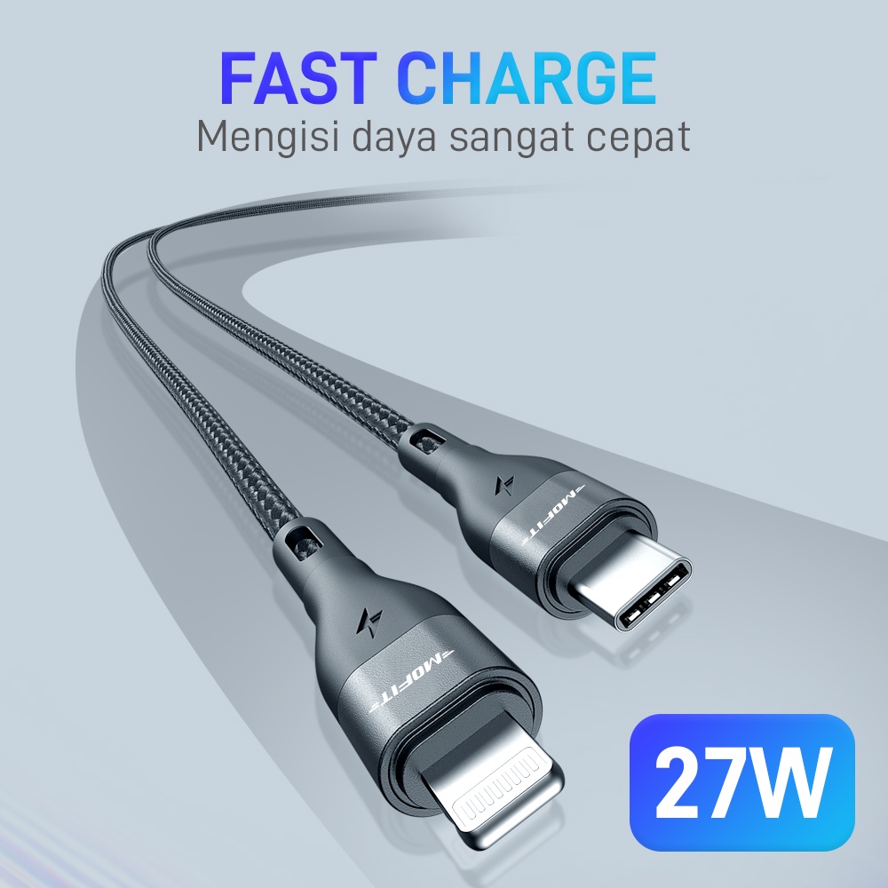 Jual MOFIT ML-100 Type C to Lightning Cable Power Delivery 27W | Shopee Indonesia