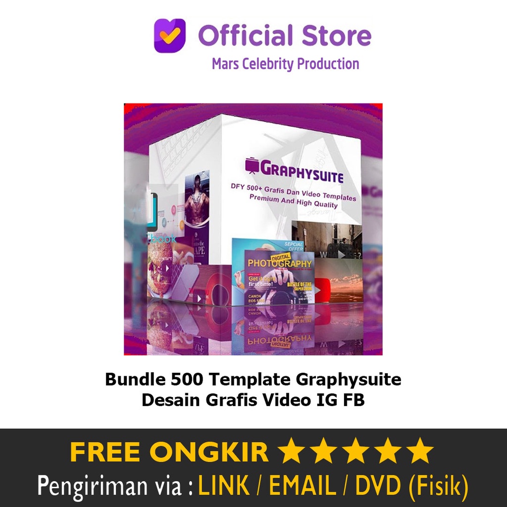 Jual Bundle 500 Template Graphysuite Desain Grafis Video IG FB Graphy ...