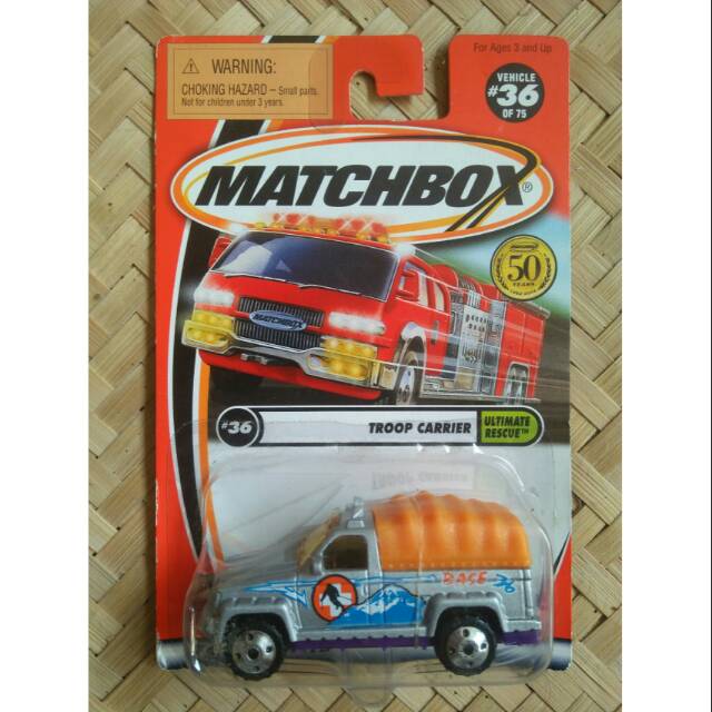 Jual Matchbox TROOP CARRIER Ultimate Rescue Silver | Shopee Indonesia