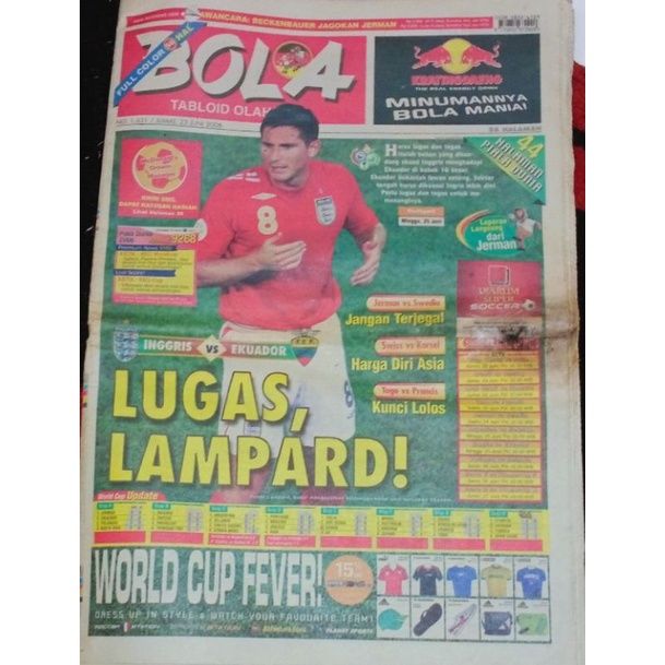 Jual Tabloid BOLA edisi 23 Juni 2006 | Shopee Indonesia