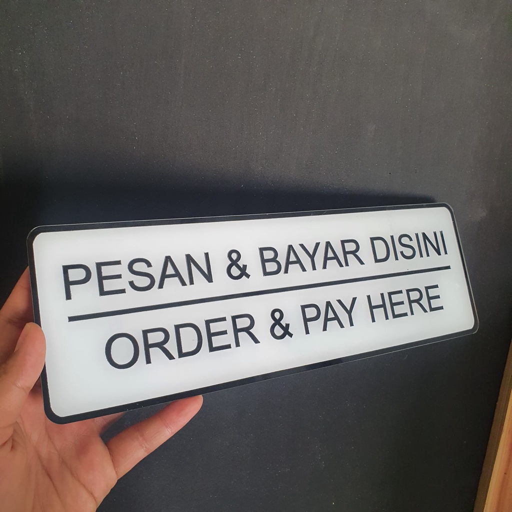 Jual Sign Akrilik Pesan Dan Bayar Disini | Shopee Indonesia