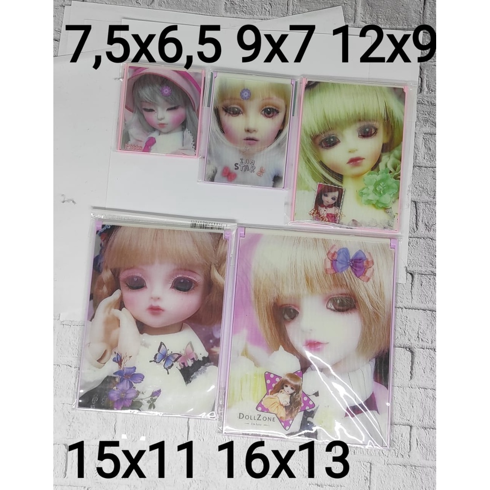 Jual Kaca Cermin 3D Karakter Perempuan Ukuran 7,5cm x 6,5cm / Cermin ...