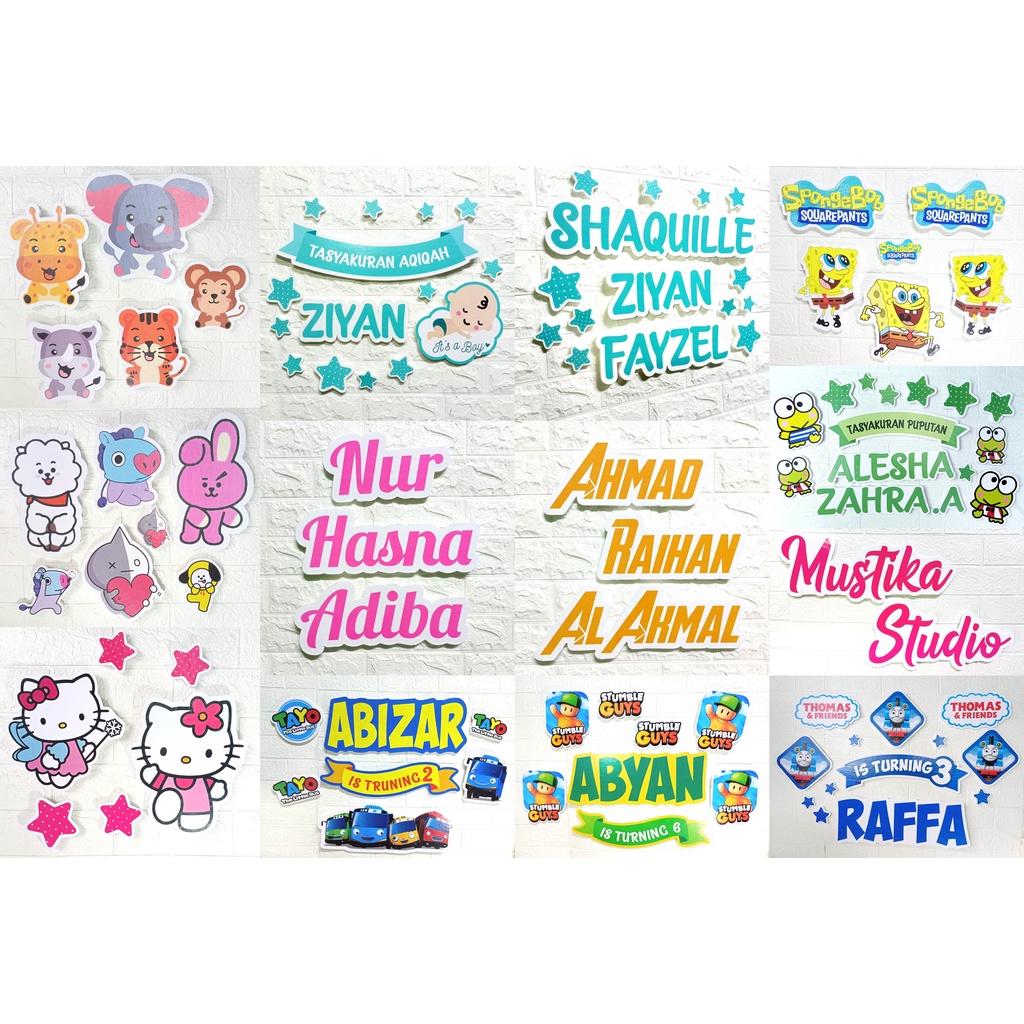 Jual Styrofoam Nama Huruf / Gabus HURUF CUSTOM TERMURAH !! Tulisan ...
