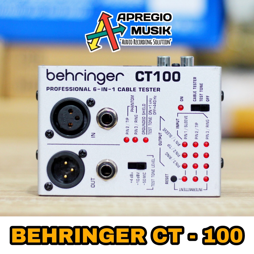Jual Behringer CT100 CT-100 CT 100 6 in 1 Cable Tester | Shopee Indonesia