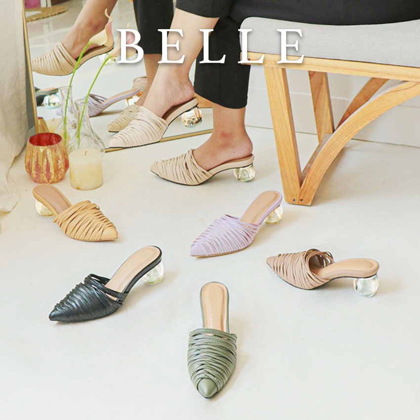 Jual Alivelovearts Belle BEST SELLER!! Sepatu Hak Kaca Transparant 5cm ...
